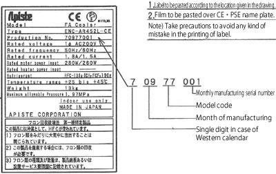 Nameplate (CU.CE.CCC)｜Frequently Asked Questions (FAQ)｜Apiste Corporation
